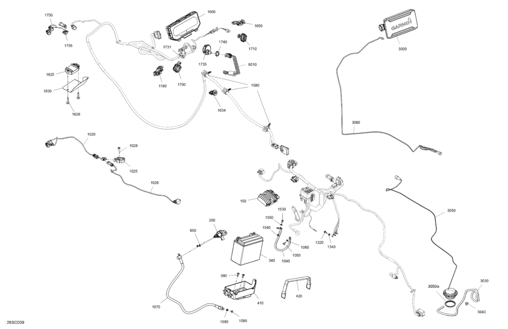 Compteur Sea-Doo 2019-2024 référence 278003432 - Jet 27