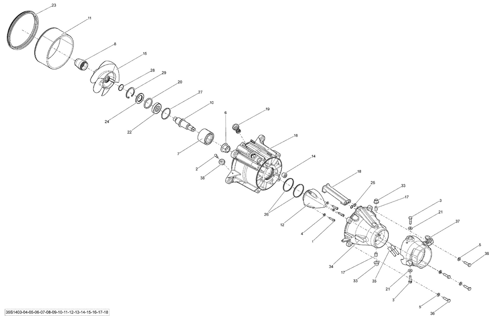 Ecrou d'axe de turbine M20 d'origine Sea-Doo Référence 250100104 - Jet 27